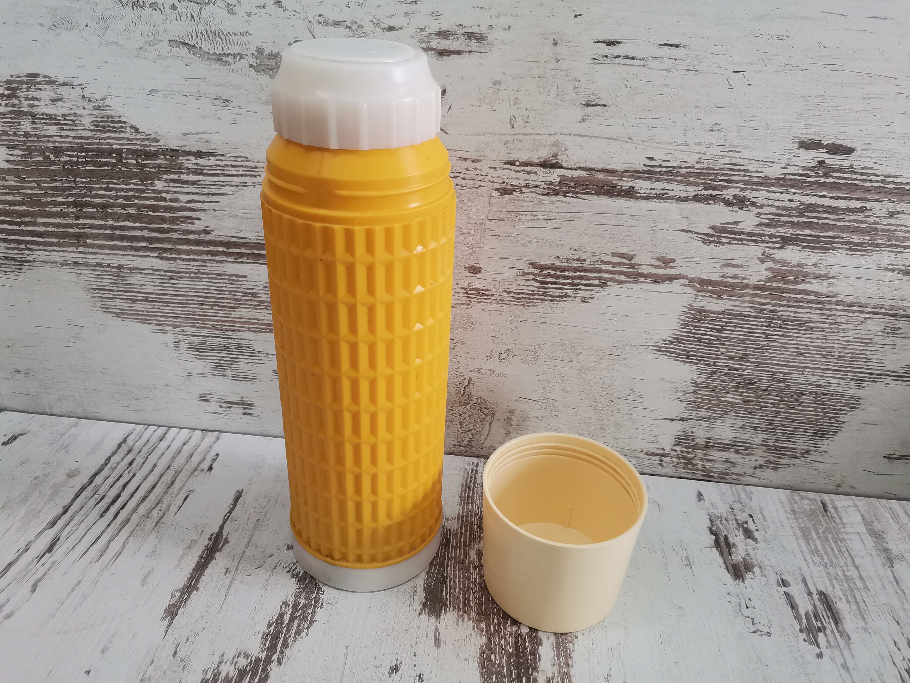Retro 70s Journey Thermos Vintage Plastic Vacuum Flask - Etsy UK