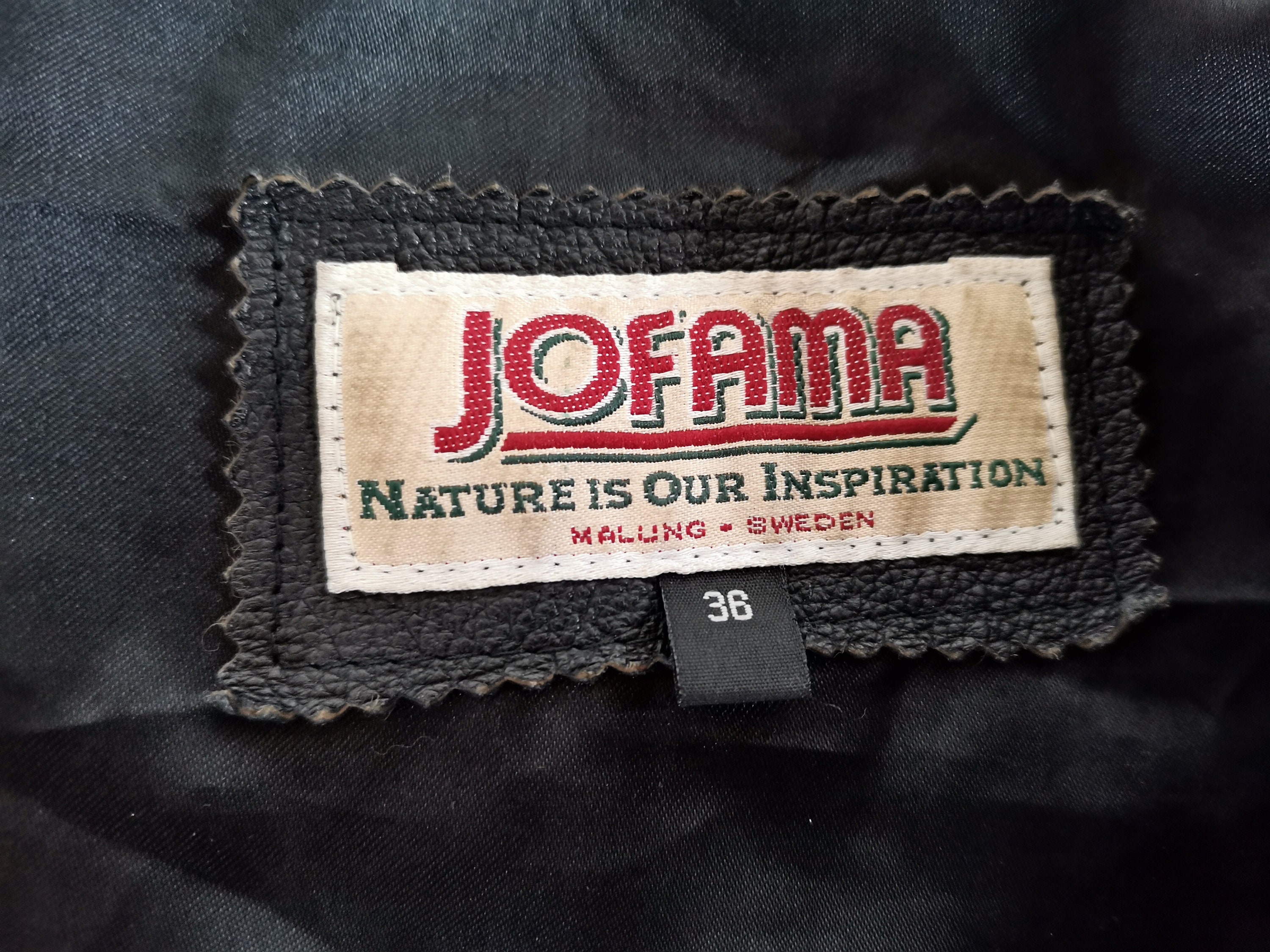 Rocker Men's Leather Jacket, JOFAMA Real Leather Jacket, Made in Sweden ...