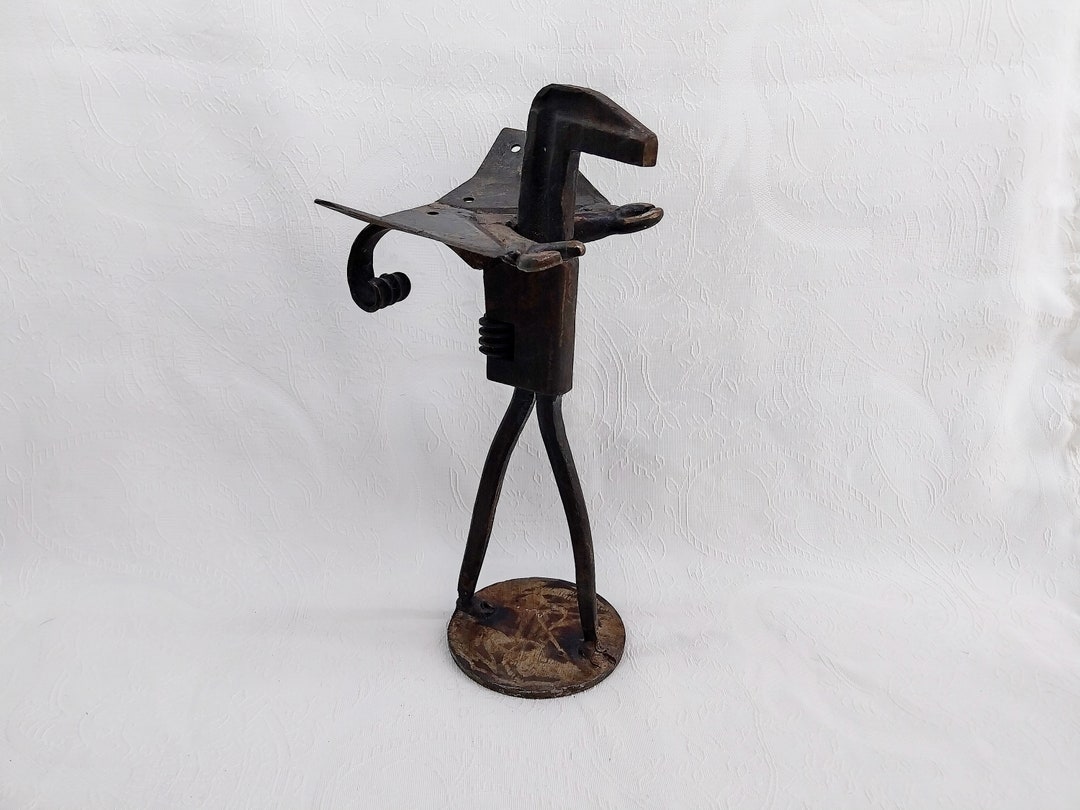 Vintage One of a Kind Handmade Figure, Industrial Decor, Dragon Monkey ...