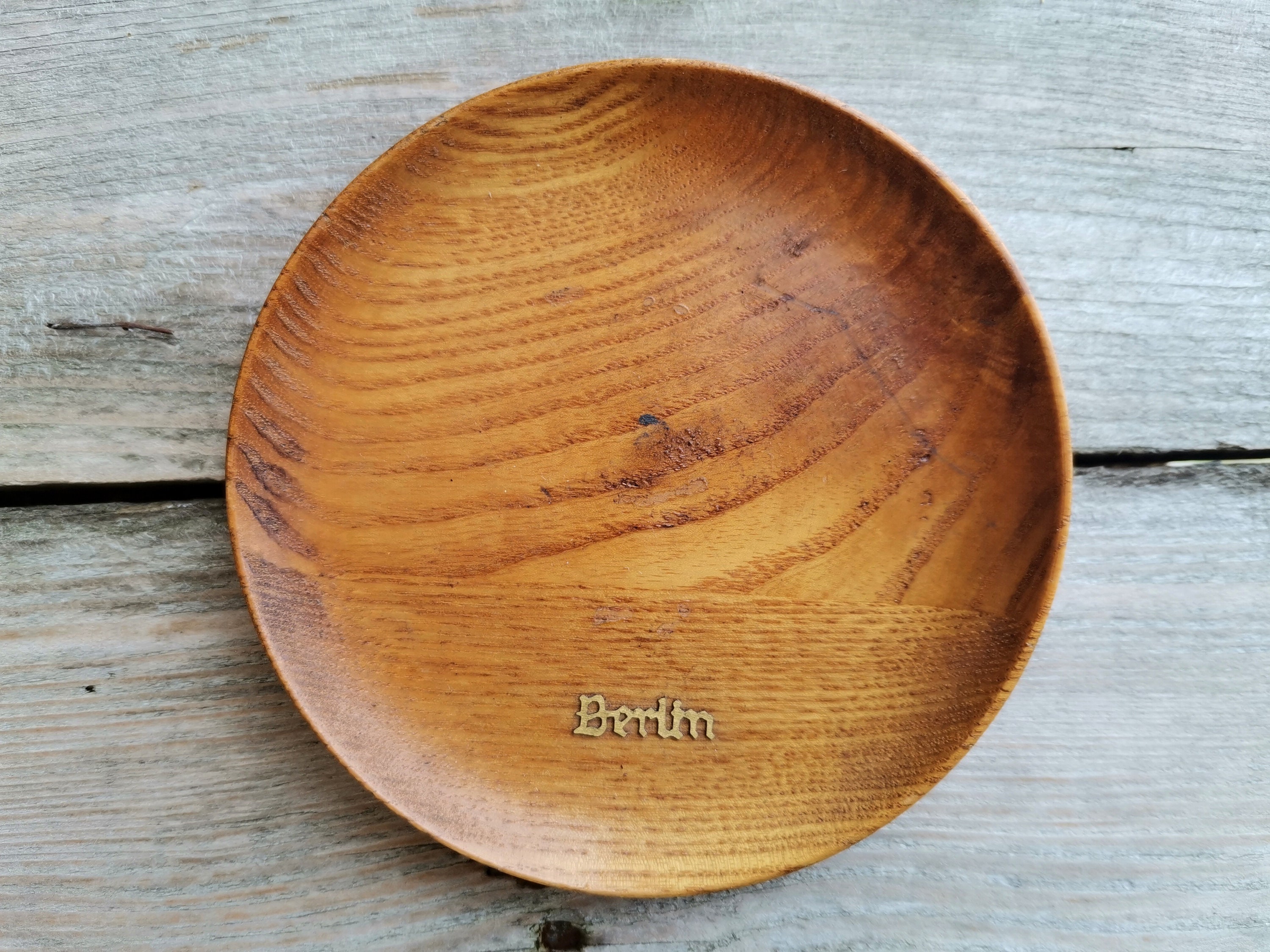 Handmade Wooden Small Plate, Wall Hanging Decorative Plate, Handmade in ...