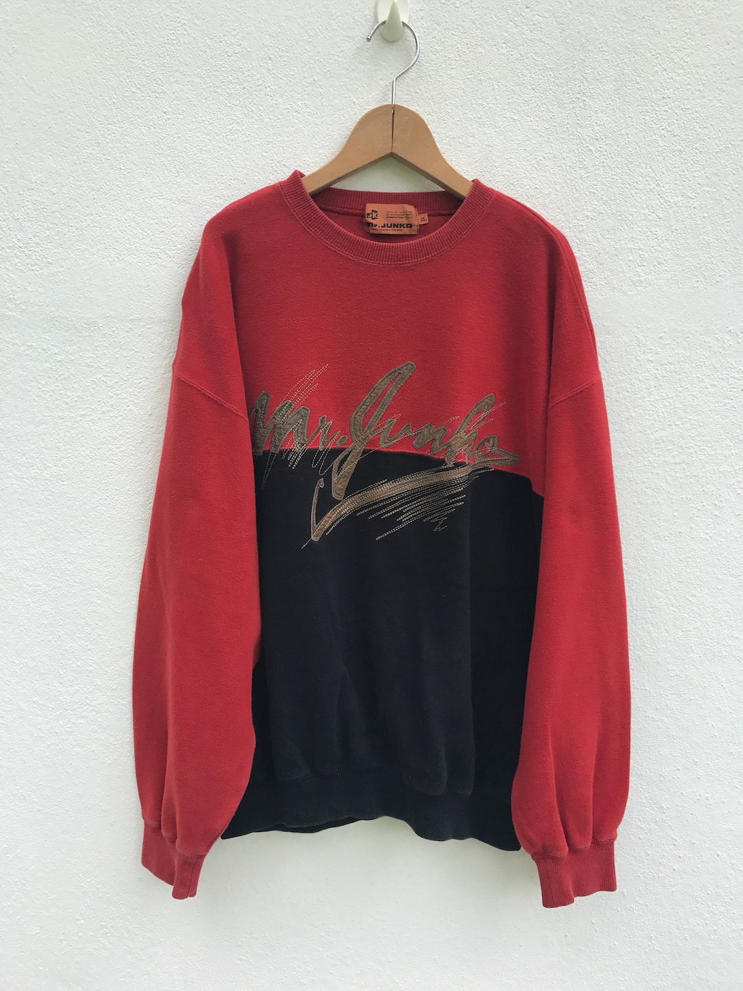 Vintage Mr. Junko Koshino for Men Colourblock Sweatshirt Big Logo ...
