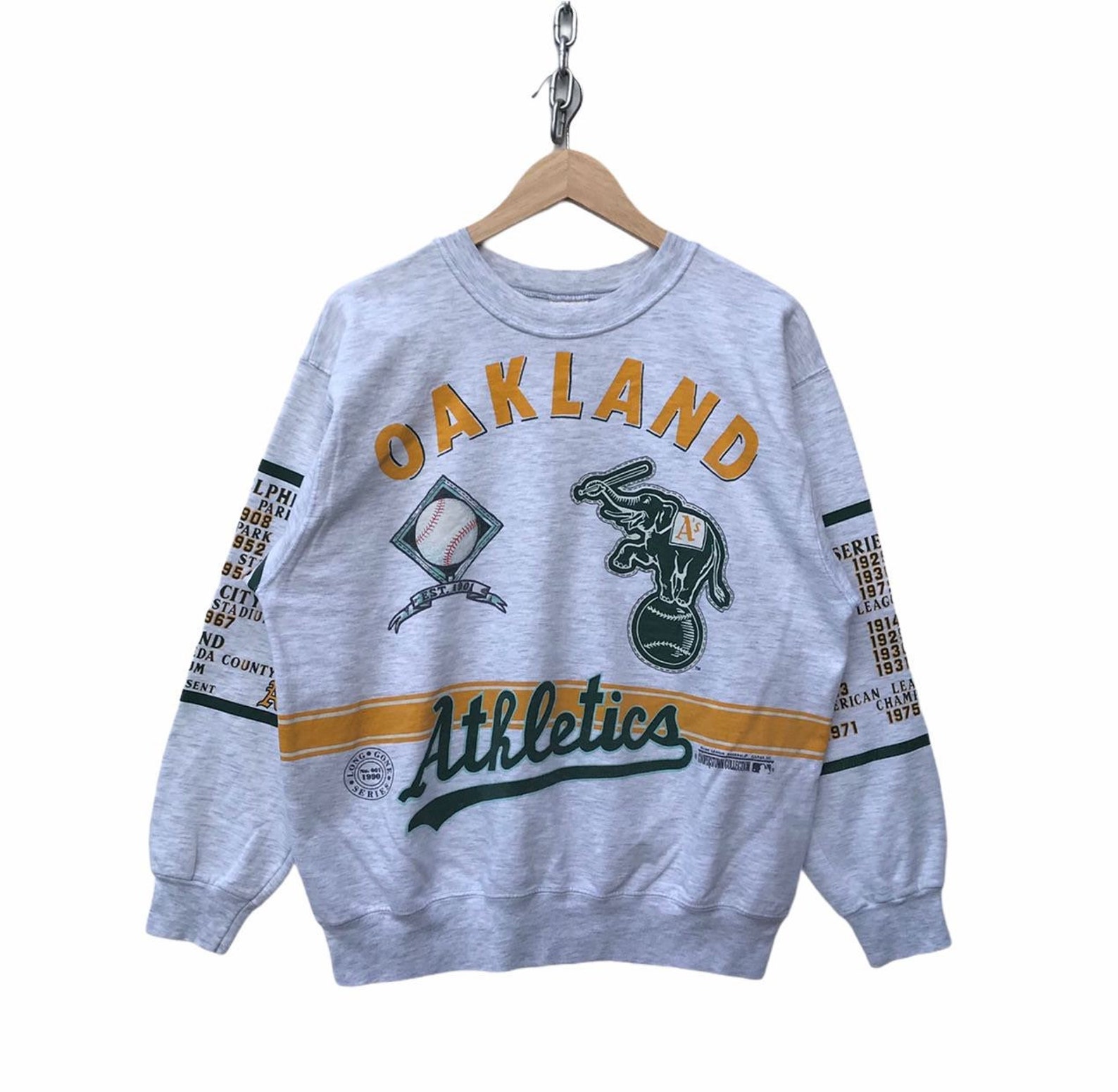 Rare Oakland Sweatshirt Vintage 90s Oakland Overprinted Nfl Sweater ...