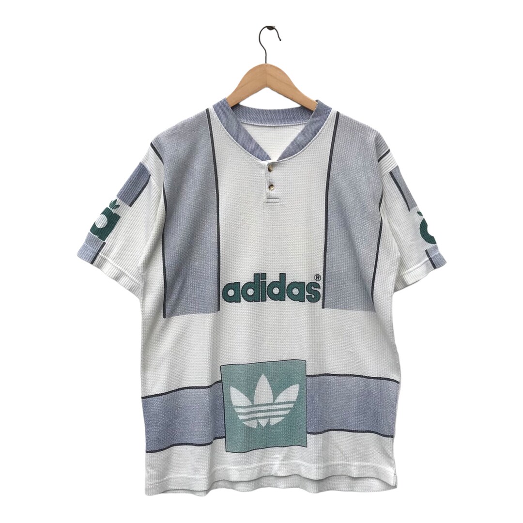 Vintage Adidas Shirt Adidas 90s Big Logo Streetwear Tee Adidas - Etsy