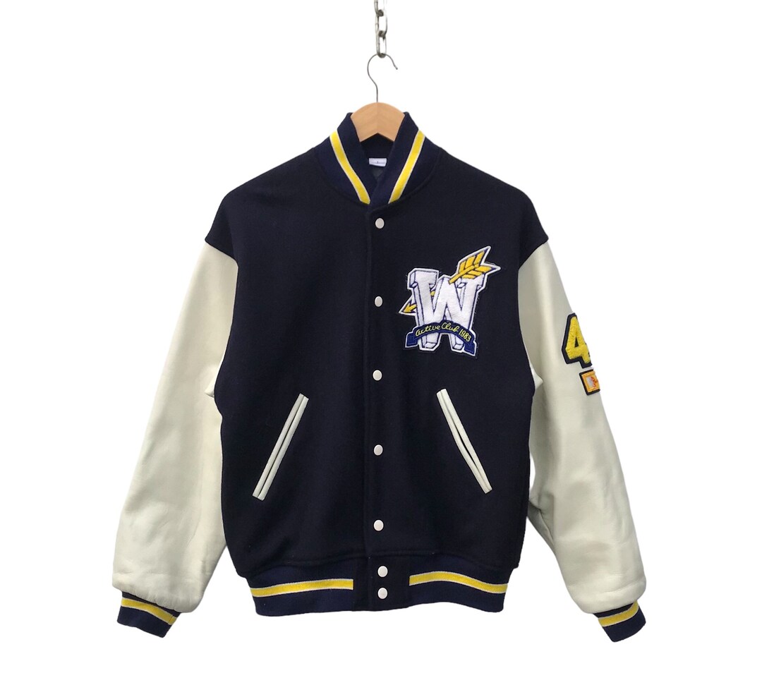 Vintage With Active Club Varsity Jacket 90s With Varsity Jacket ...