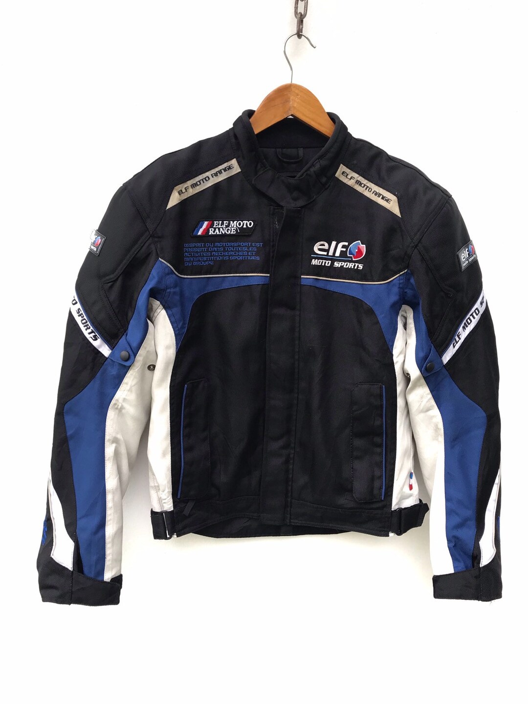 Vintage Elf Bikers Jacket Elf Riders Motorsports Jacket Racing Team ...