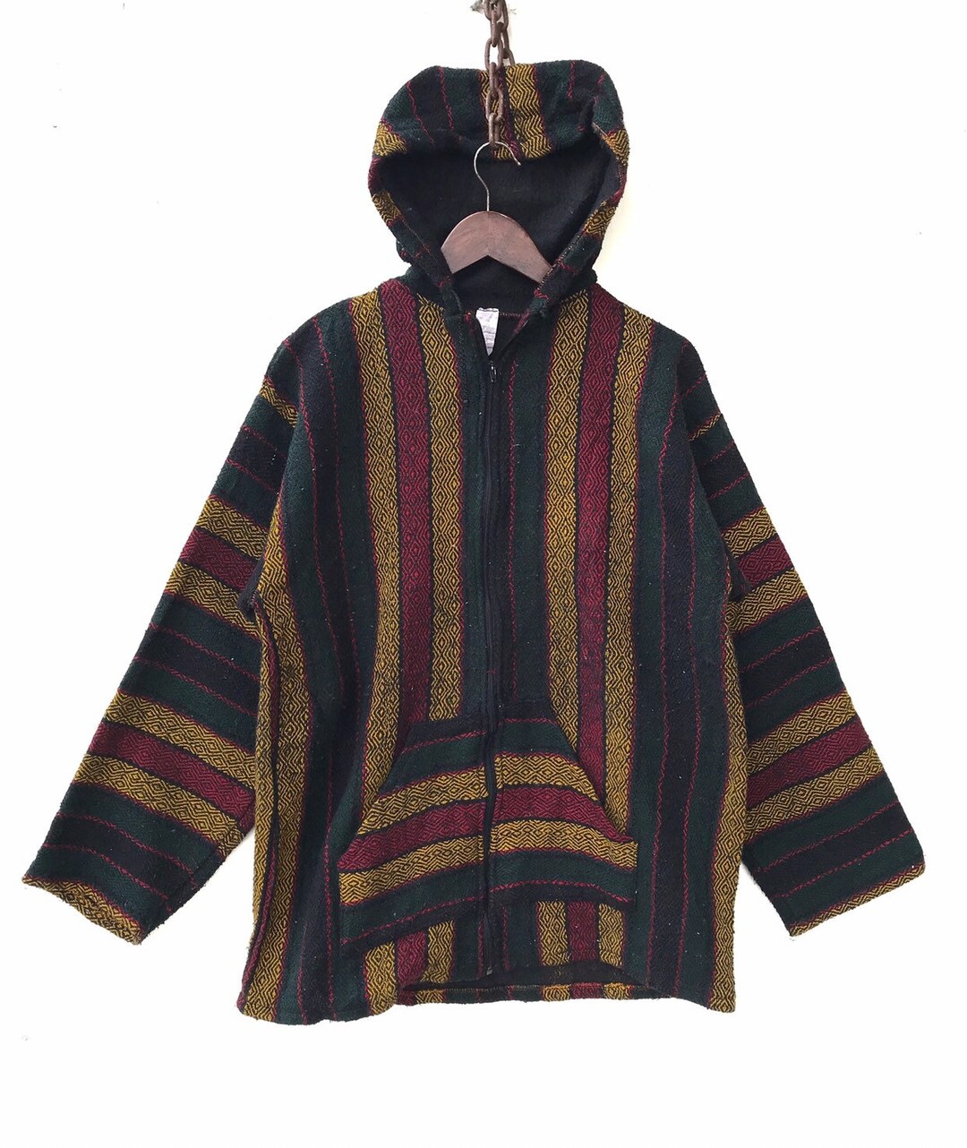 Vintage Navajo Hoodie Jacket Navajo Style Jacket Vintage Native ...