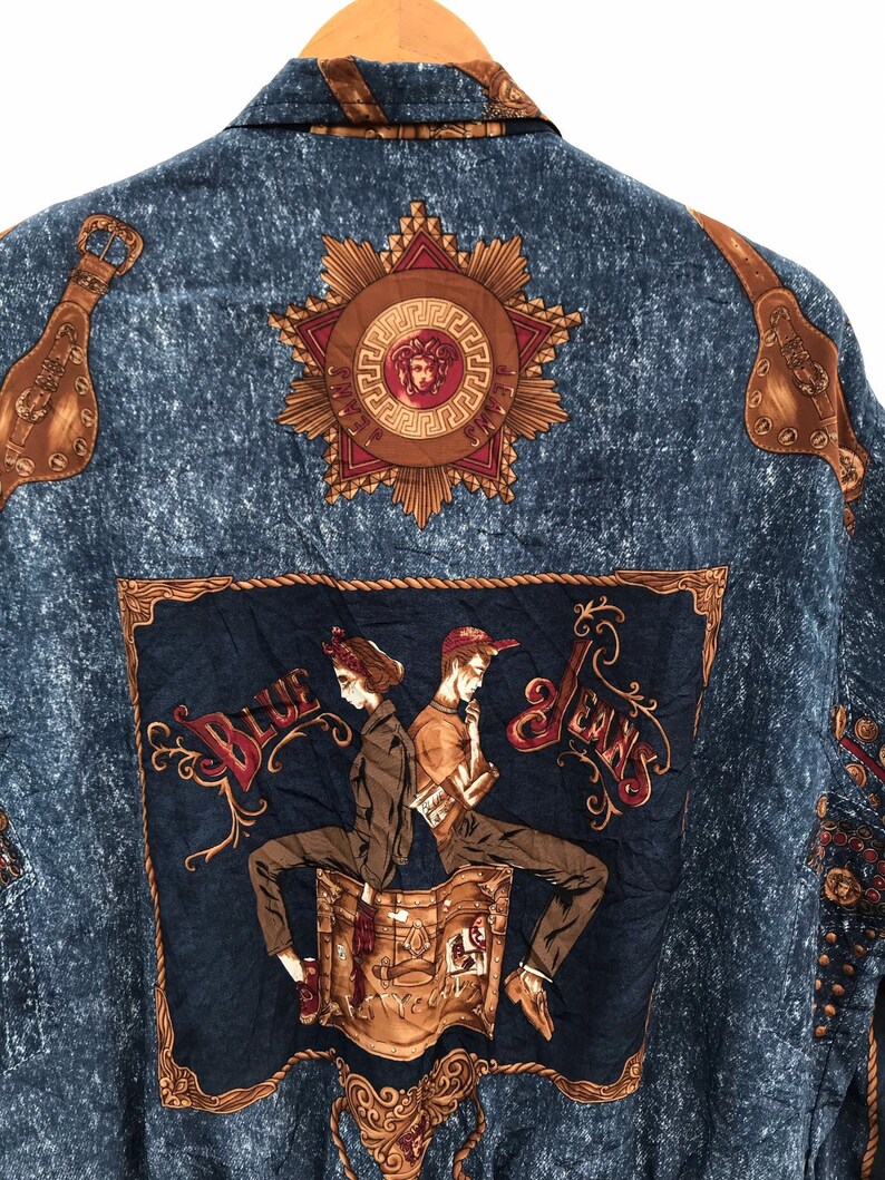 Vintage Abstracts Royalty Baroque Medusa Jacket Abstracts Pop Art ...