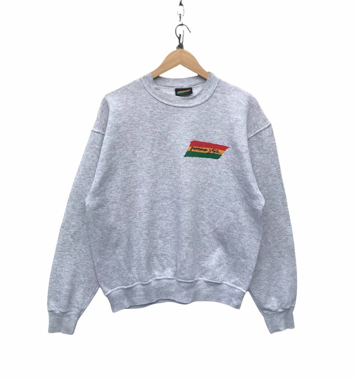 Hip Hop Jacket Vintage Rasta Jamaican Style Sweatshirt Hip Hop Rasta ...