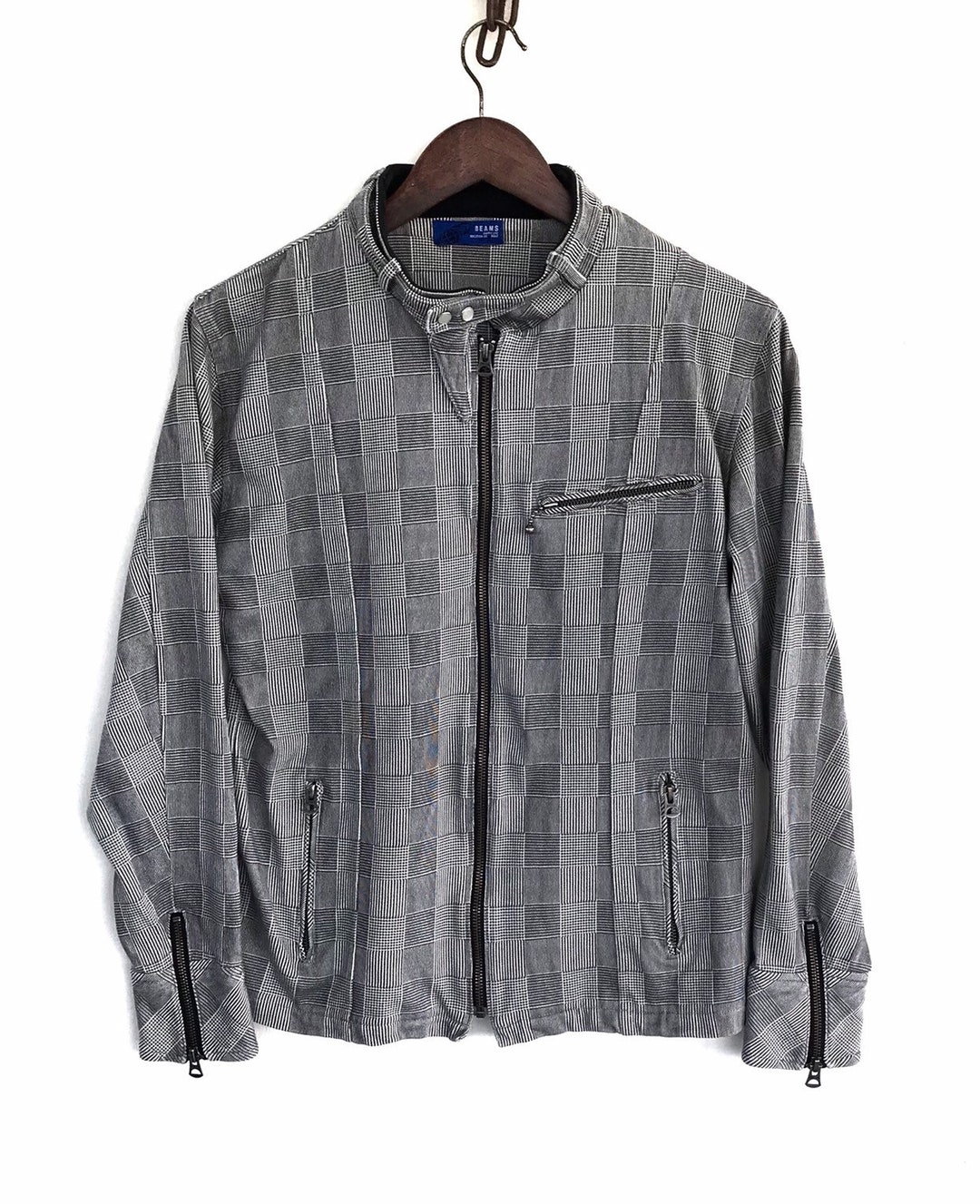 Beams Jacket Rare Vintage Beams Checked Jacket Japan Fasion Streetwear ...