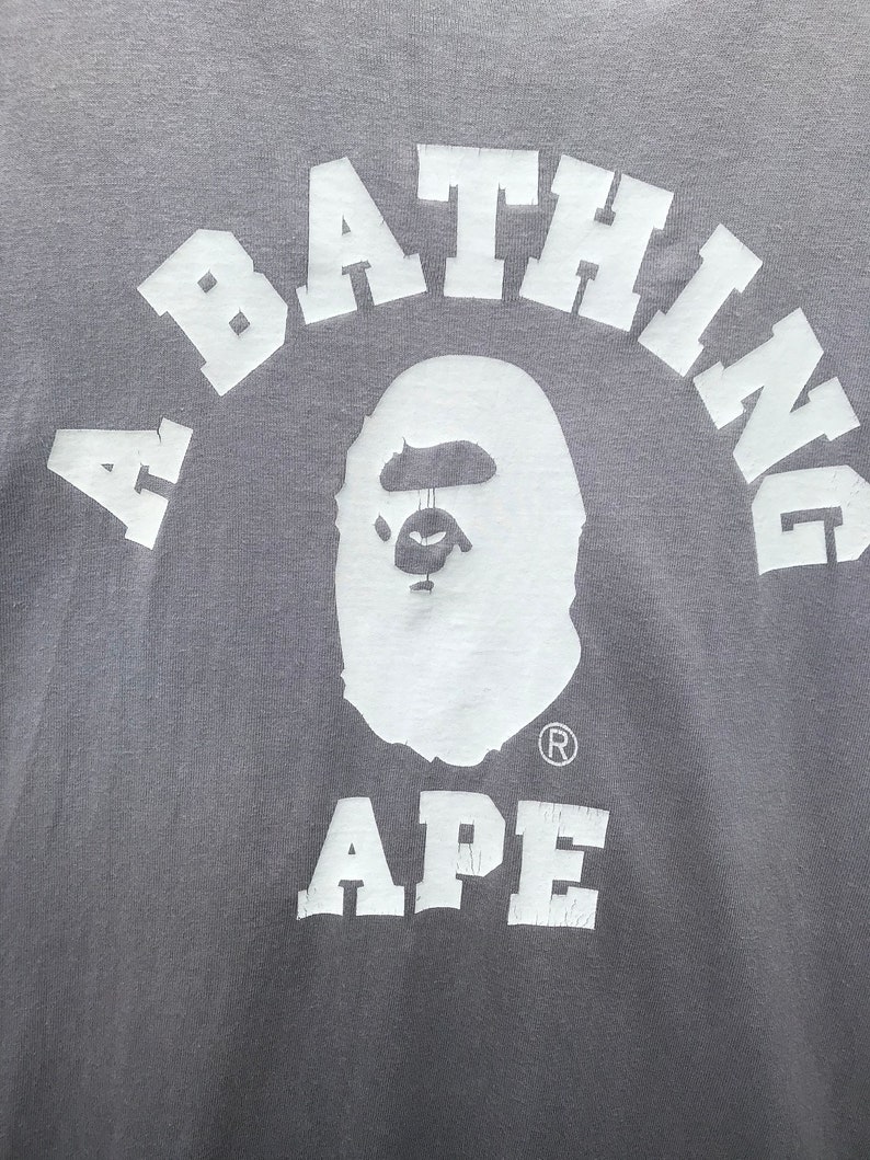 A Bathing Ape Tee Vintage Bape Gradient College A Bathing Ape Nigo Bape ...