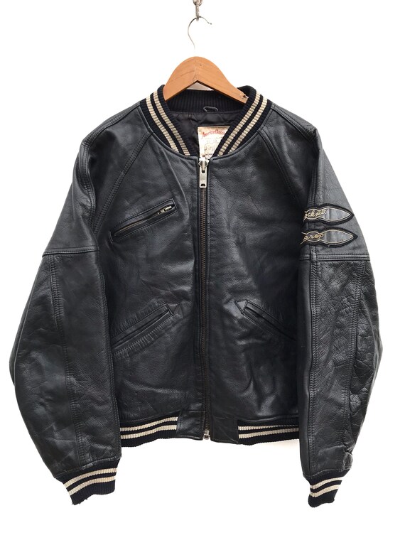 Vintage Avirex Usa Leather Jacket Avirex Us Air Force… - Gem