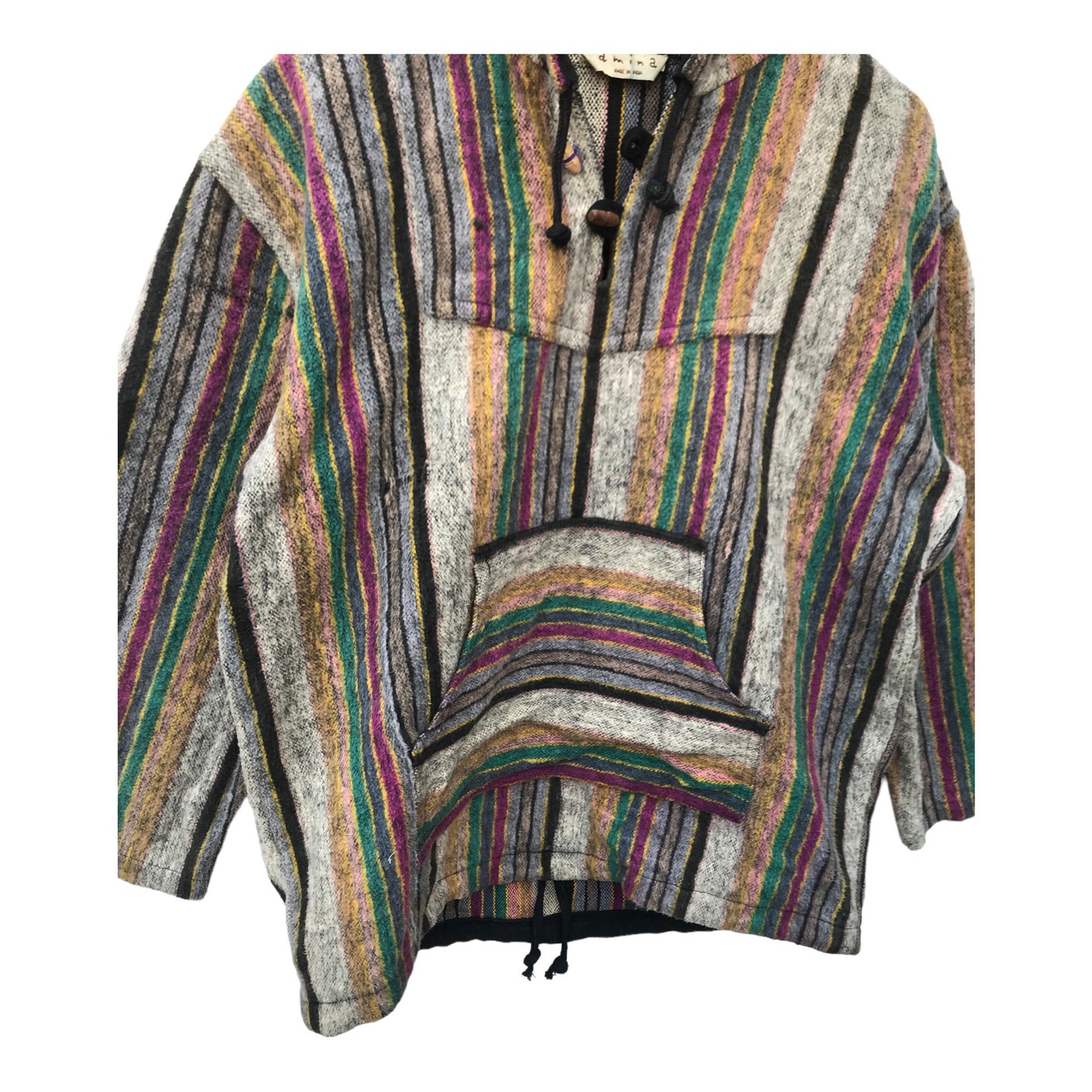Vintage Navajo Hoodie Jacket Navajo Style Jacket Vintage Native ...