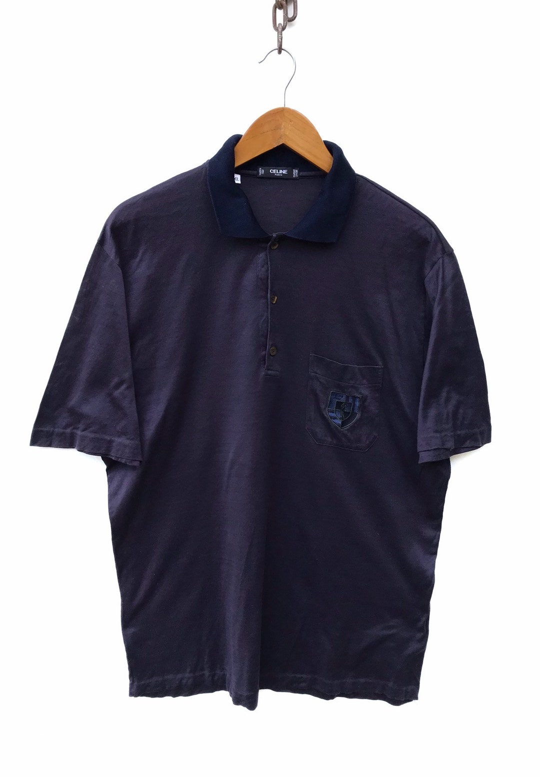 Vintage Celine Polo Shirt Vintage Celine Paris Made in Italy Celine ...