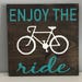 Enjoy the Ride Sign | Wooden Sign With Crisp, Handpainted Lettering ...