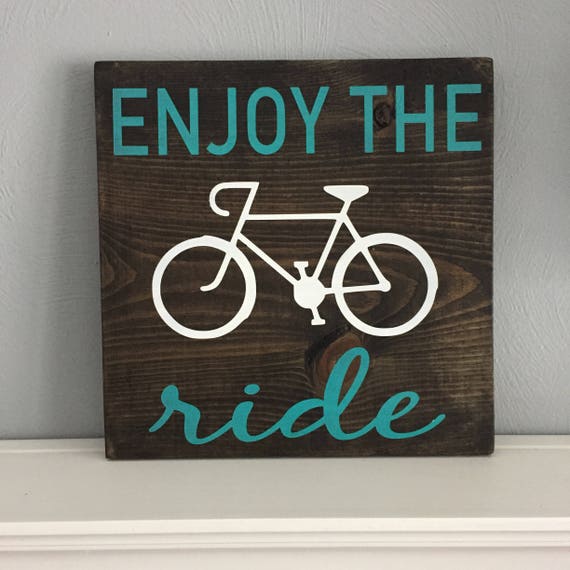 Enjoy the Ride Sign Wooden Sign With Crisp Handpainted | Etsy