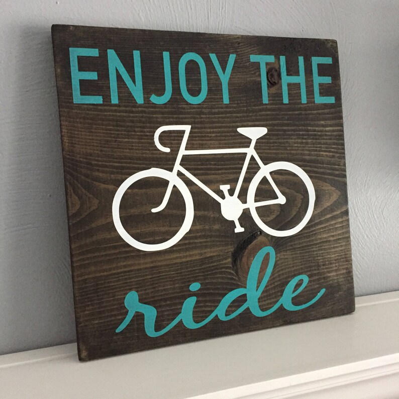 Enjoy the Ride Sign Wooden Sign With Crisp Handpainted | Etsy