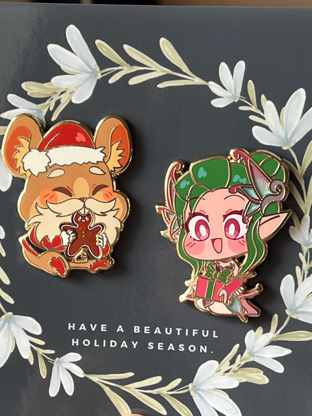 Overwatch Holididay- Sugarplum Mercy + Christmas Hammond Enamel Pins - Etsy