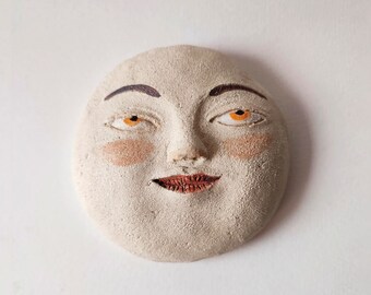 Ceramic Moon Wall Art | Etsy