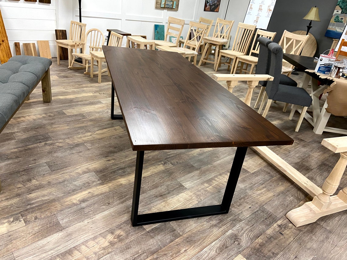 Industrial Farmhouse Table - Etsy