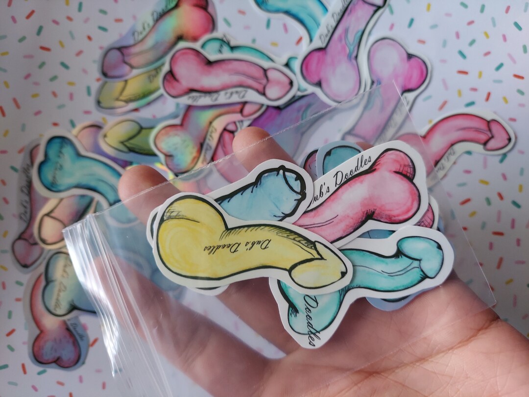 Bag of Dicks Sticker Pack | Funny | Waterproof Vinyl | Rainbow ...