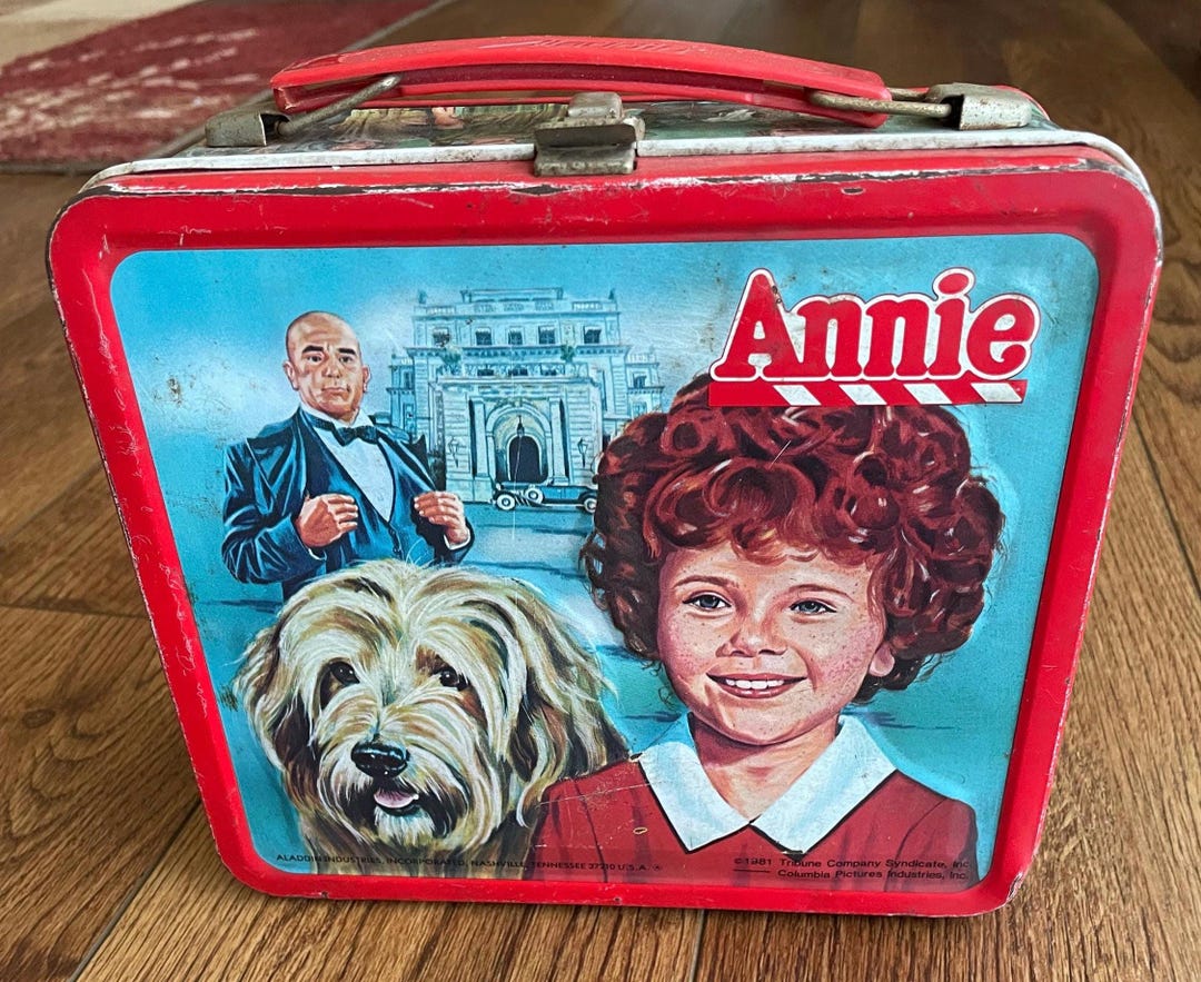 Vintage 1981 Little Orphan Annie Tin Litho Metal Lunchbox - Etsy