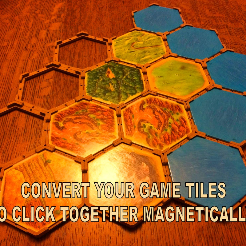 Wood Catan Tiles - Etsy