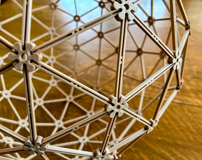 Laser-cut Geodesic Dome Model (truncated Icosahedron) Digital FILE With ...