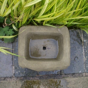 Reconstituted Stone Garden Rustic Alpine Trough Planter - Etsy UK