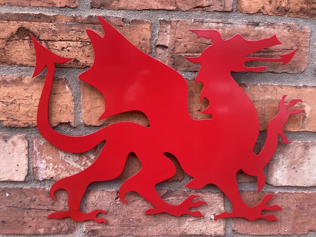 Metal Red Welsh Dragon Wall Plaque - Etsy UK
