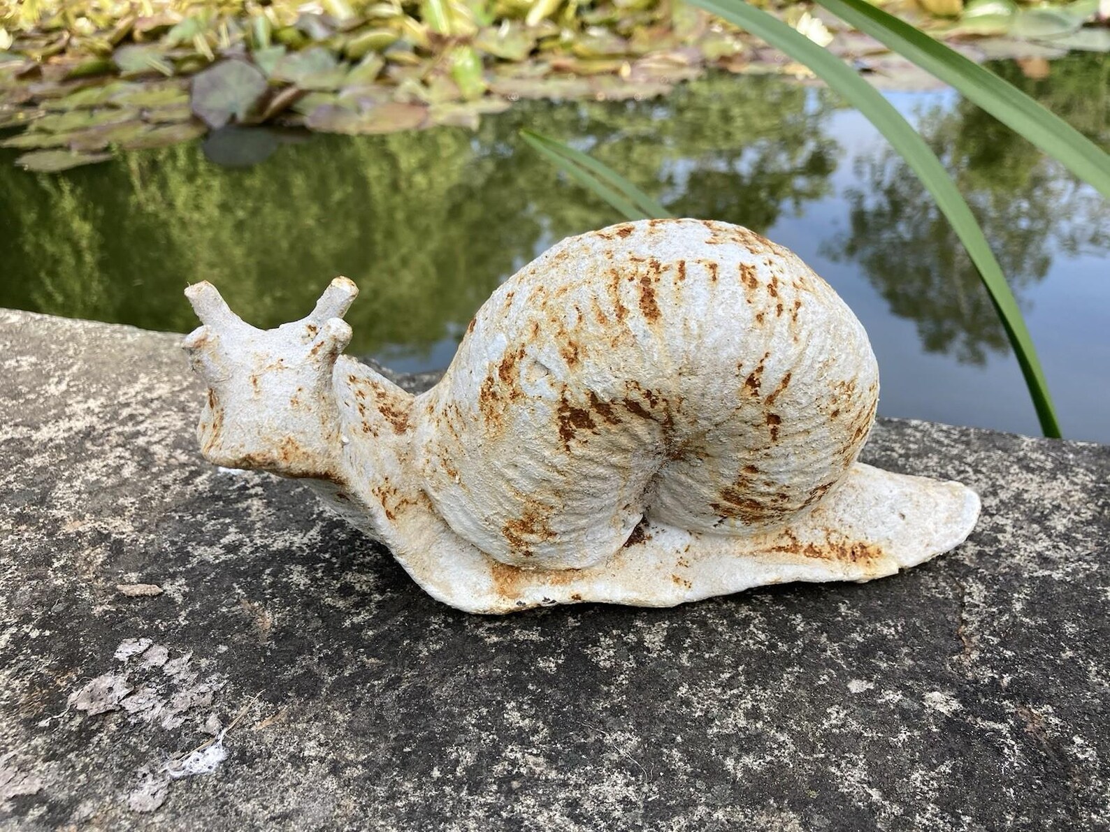Cast Iron Snail Garden Ornament - Etsy UK