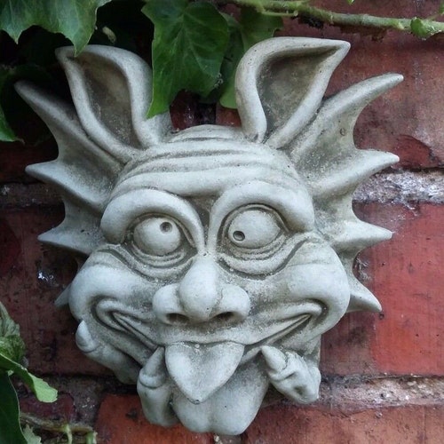 Gargoyle goofy ....stone Wall Plaque for Indoors | Etsy