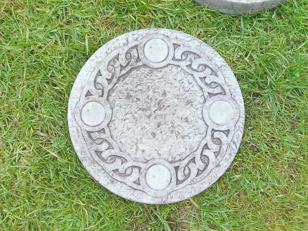 Reconstituted Stone Set of 4 Celtic Stepping Stones - Etsy