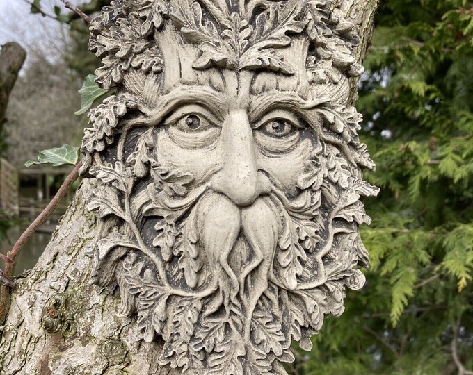 Autumn Green Man Plaque. Seasons of the Year, Mabon, Samhain, 1 in a ...