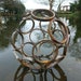 Metal Rusty Garden Modern Art Open Sphere Orb Sculpture Ornament - Etsy UK
