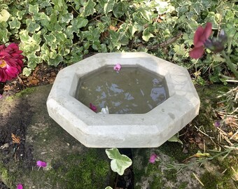 Reconstituted Stone Garden Bird Bath Top Only Replacement | Etsy