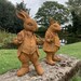 Pair of Cold Cast Iron Ratty and Rabbit Figures - Etsy UK