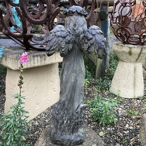 Cast Iron Praying Fairy Statue - Antique Lead Effect Finish - Etsy UK
