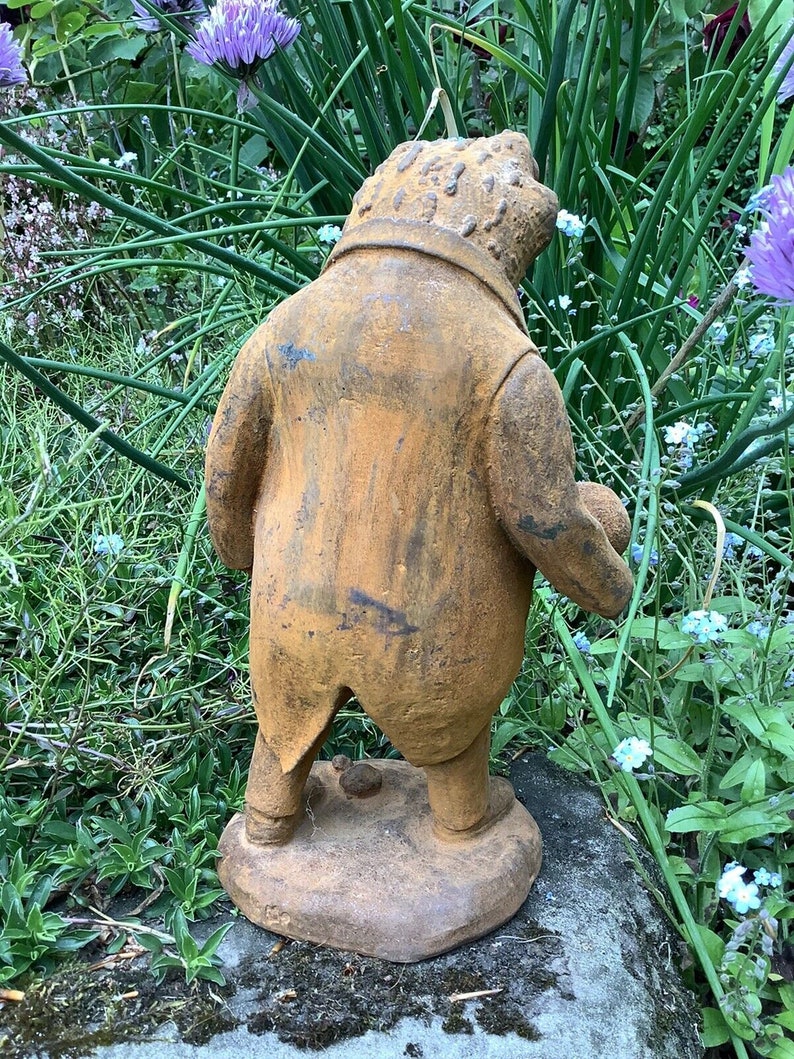 Metal Rusty Cast Iron Mr Toad Statue Ornament Wind in the Willows - Etsy UK