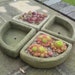 Reconstituted Stone Corner Alpine Trough Planter - Etsy UK