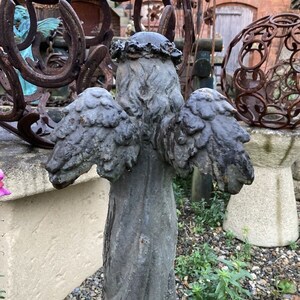 Cast Iron Praying Fairy Statue - Antique Lead Effect Finish - Etsy UK