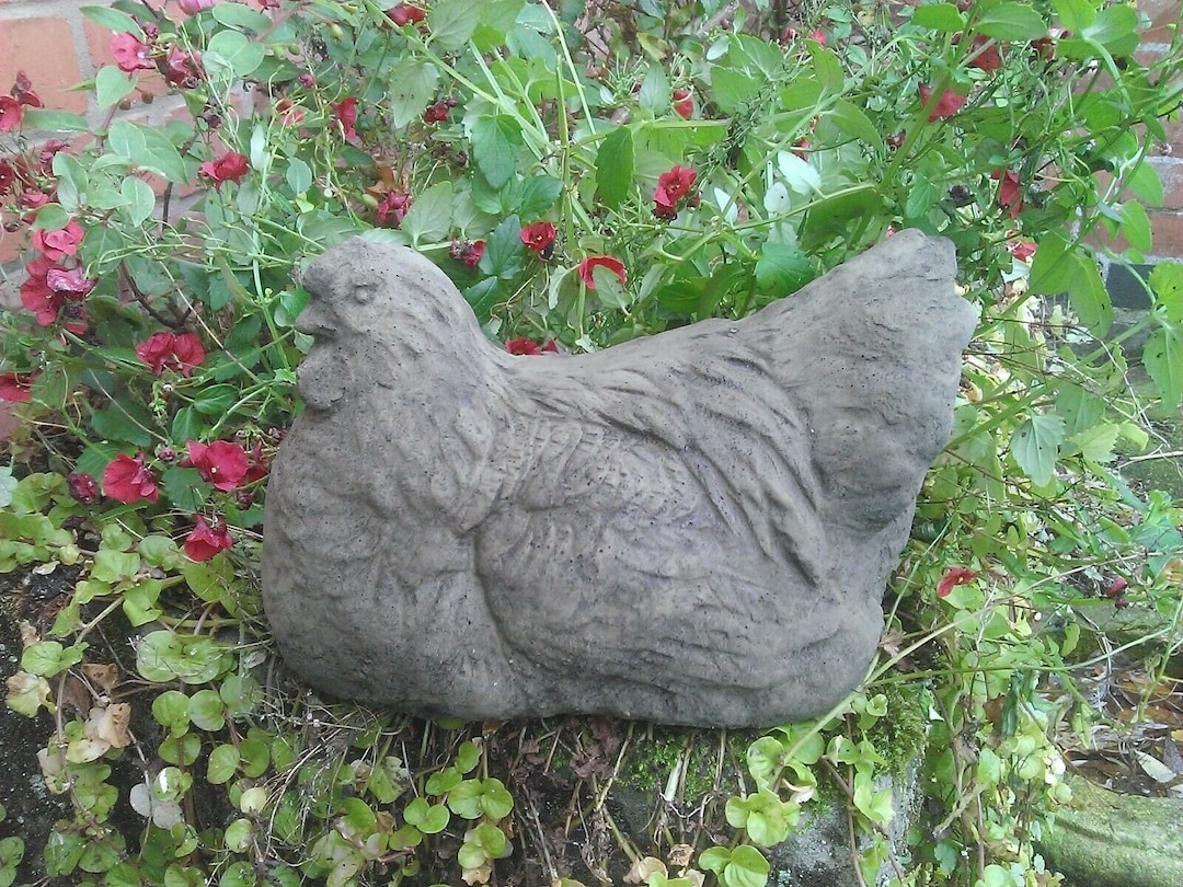 Reconstituted Stone Garden Chicken - Etsy