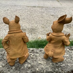 Pair of Cold Cast Iron Ratty and Rabbit Figures - Etsy UK