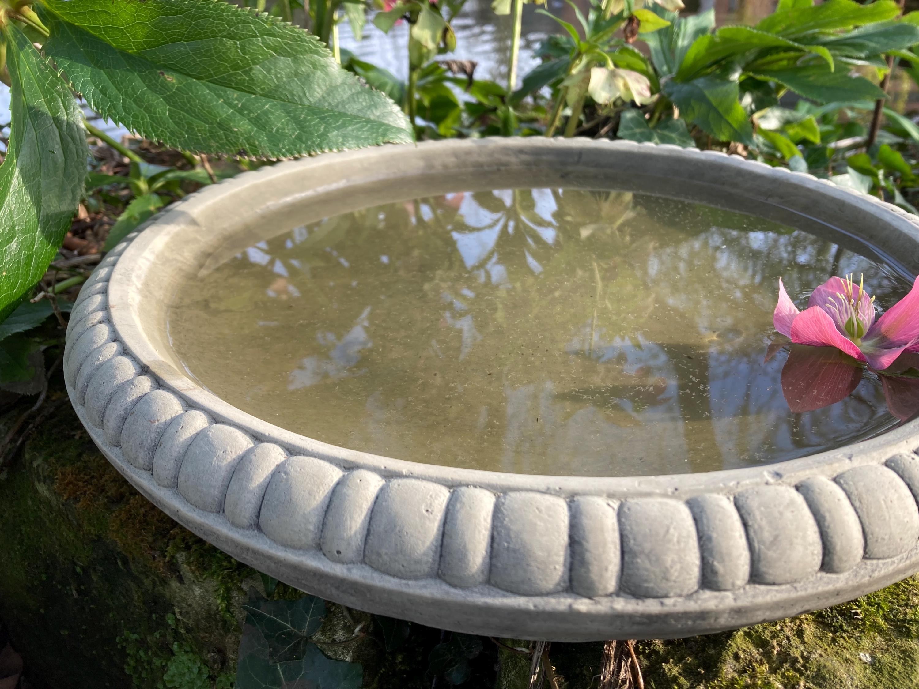 Reconstituted Stone Bird Bath Top Only - Etsy UK