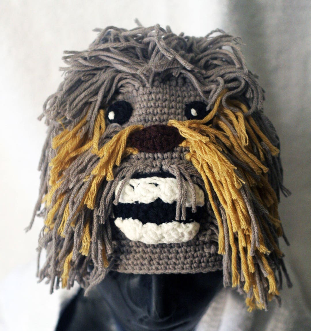 Handmade Star Wars Crochet Chewbacca Hat Newborn Photo Props, Baby ...