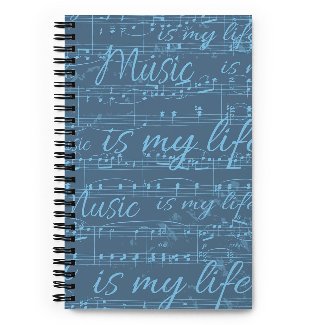 Music Journal (diary, Notebook)-blue - Etsy
