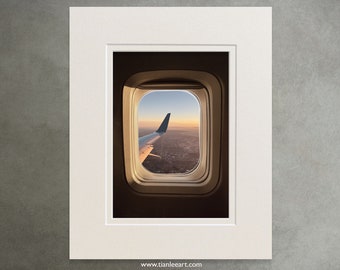 Sticker Pack Airplane Window Wall Art Decals Mt Fuji Aviation Window ...