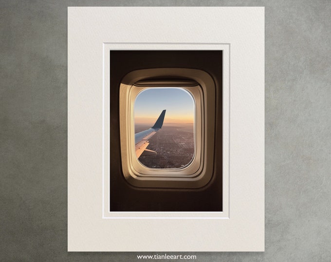 3D Porthole Airplane Window Decal Aerial View Airplane Window Vinyl ...