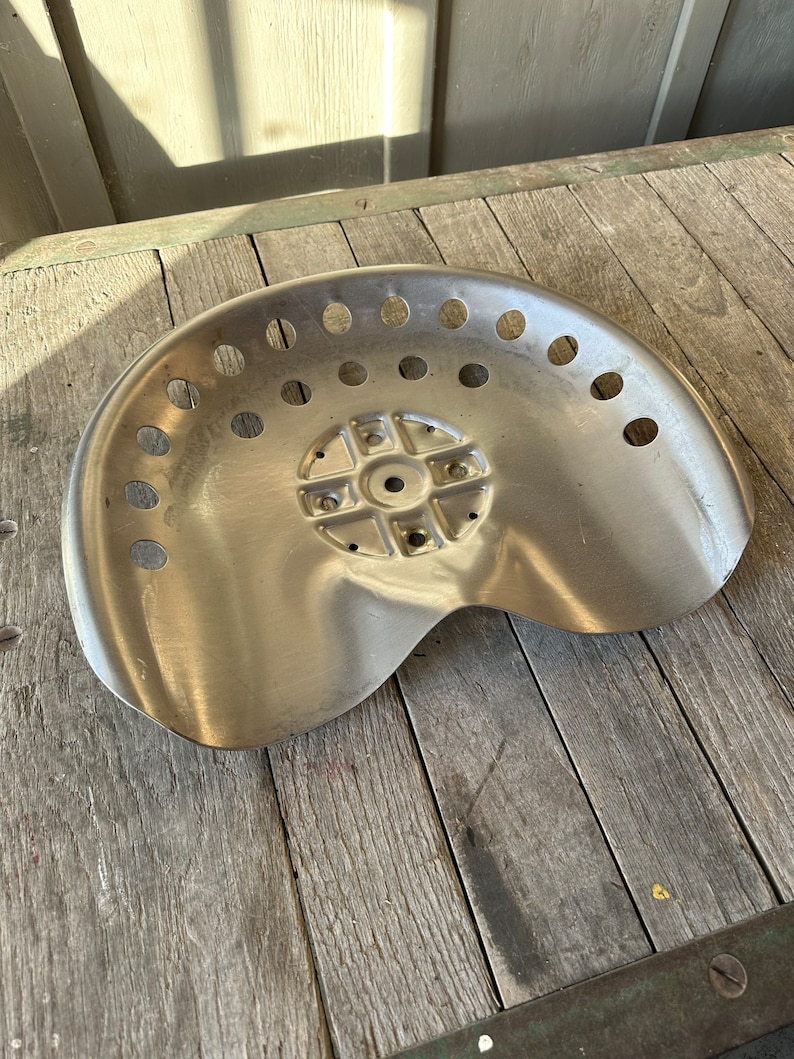 Lot of 4 Polished Metal Tractor Seats Rustic Ranch Farm Wagon Stool ...