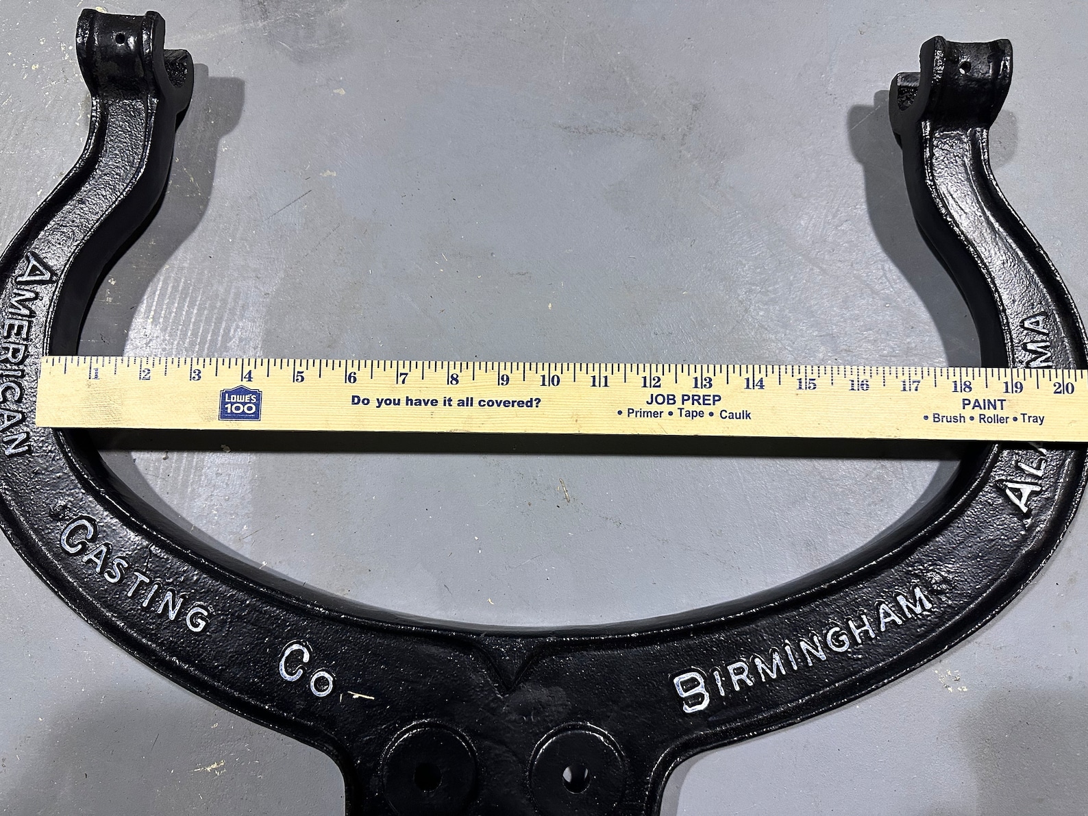 No3 Cast Iron Bell Yoke American Casting Co Birmingham AL Upright ...