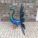 Beautiful Large Metal Peacock Statue Sculpture Garden Yard Art Home ...